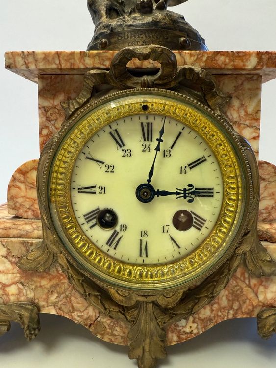 Tisch Pendule mit bronze Skulptur Auguste Moreau 19. Jahrh. (Gebraucht) in Meilen für CHF 74 ...