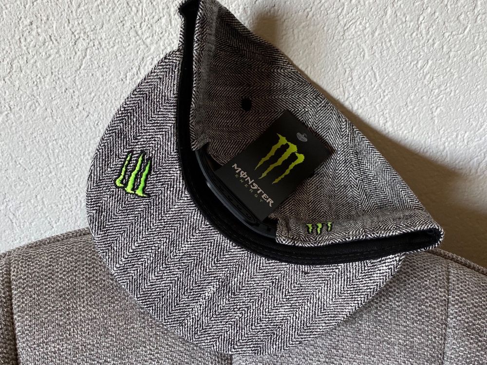 MONSTER Energy Drink Cap grau Twill | Kaufen auf Ricardo