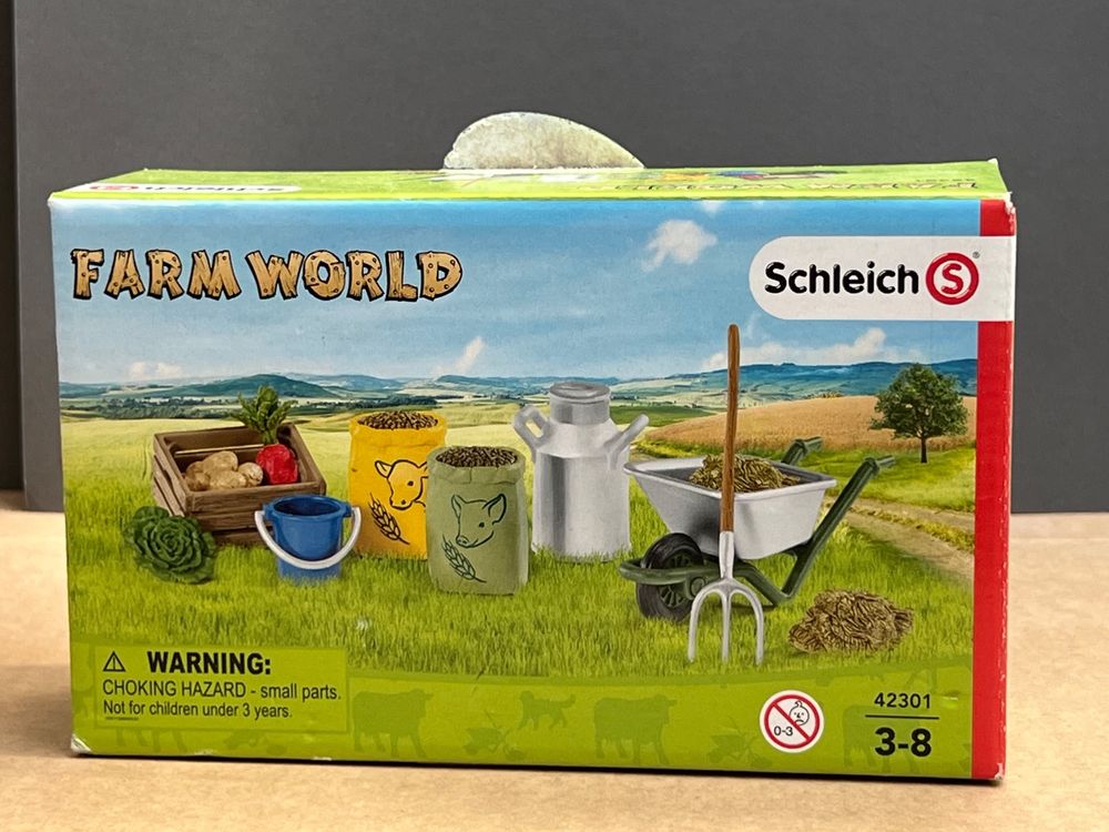 Schleich 42301 Farm World Fütterung Bauernhoftiere Zubehör (Gebraucht ...