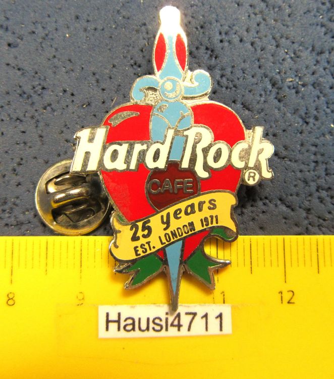 HARD ROCK CAFE PIN EST.LONDON 1971 25YEARS ENAMEL SILBRIG | Kaufen auf ...