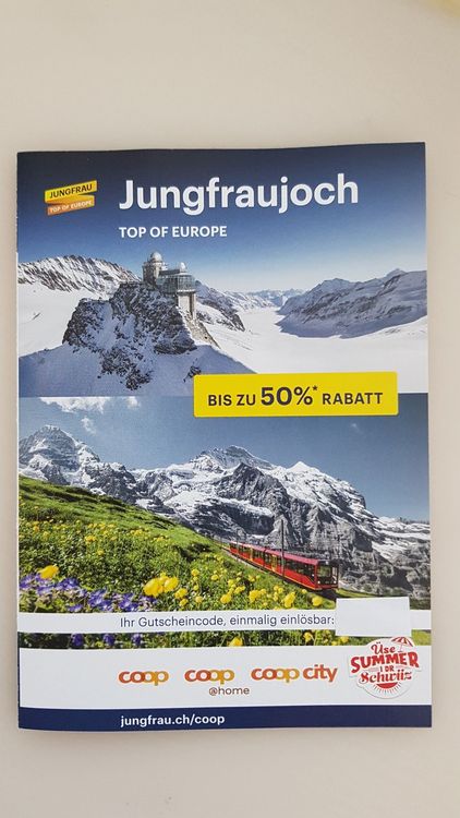 Jungfraujoch - Coop Gutschein (Neu (gemäss Beschreibung)) in Oberhofen Thun'see für CHF 15 – mit ...