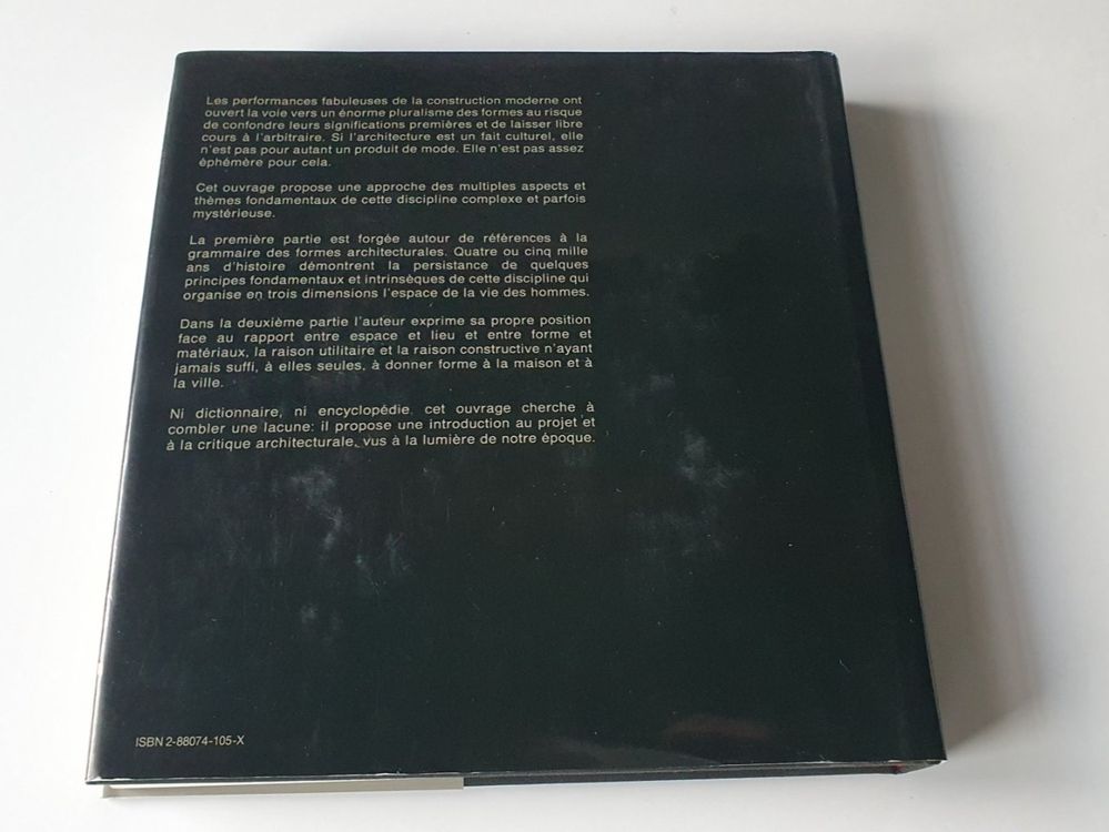 De la forme au lieu - Pierre von Meiss - 1986 | Kaufen auf Ricardo