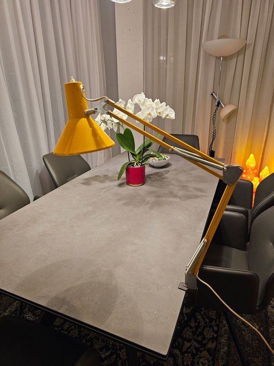 Gelbe Architektenlampe / Schreibtischlampe - Starlux (Gebraucht) in ...