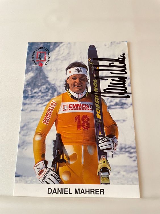 Autogrammkarte Daniel Mahrer (Gebraucht) in Muttenz für CHF 6 – mit ...
