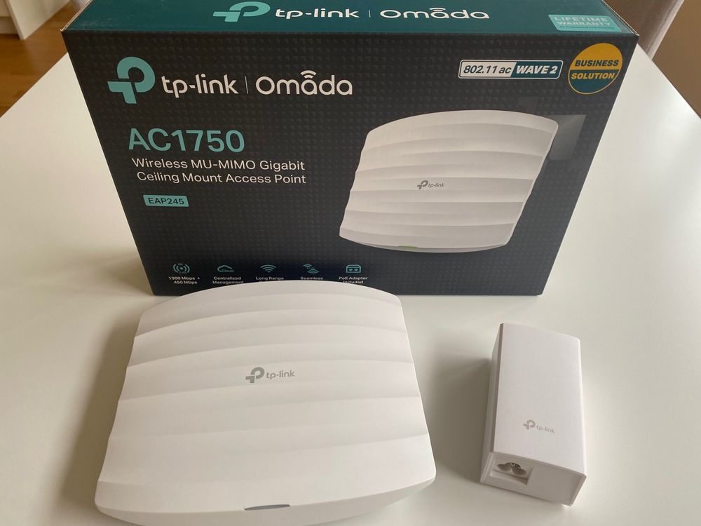 Access Point TP-Link EAP245 Omada AC1750 - Inkl. PoE+ Router (Gebraucht ...