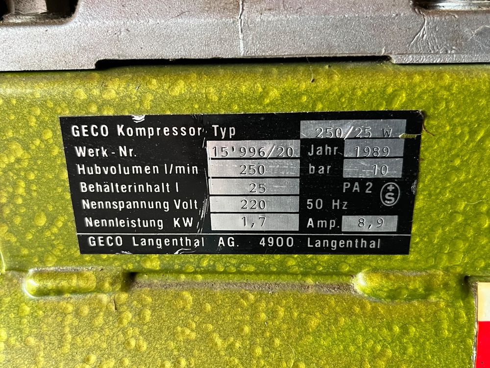 Kompressor geco (Gebraucht) in Merligen für CHF 74 – nur Abholung auf ...