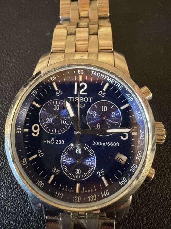 Tissot 1853 PRC 200 Chronographe - Montre Homme - Acier Inox (Gebraucht ...