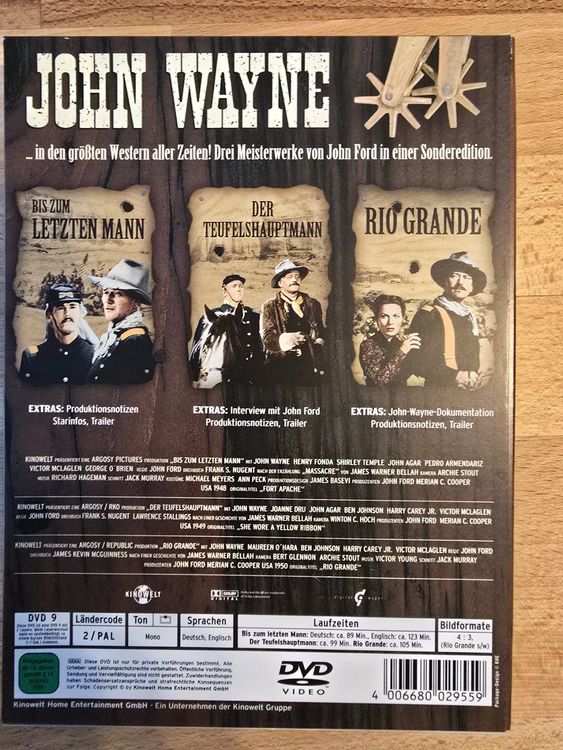 John Wayne DVD Box - Die grössten Western aller Zeiten (Gebraucht) in ...
