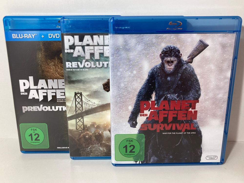 Planet der Affen 1-3 Blu Ray (Gebraucht) in Wilderswil für CHF 12.9 ...