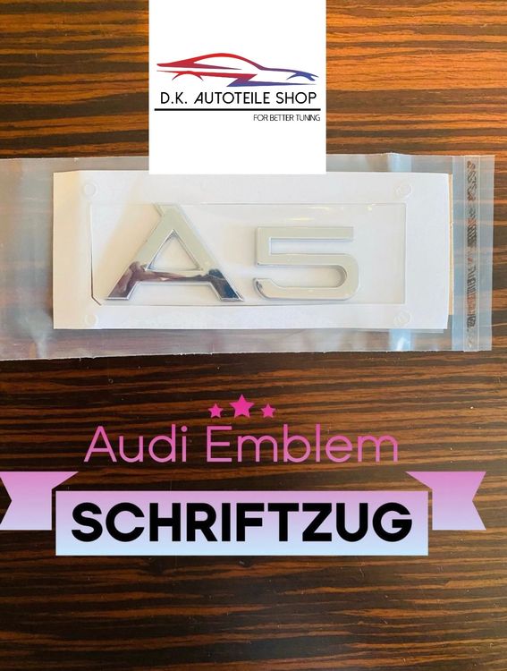 Audi A5 Emblem, Schriftzug, Logo NEU in Chrom | Kaufen auf Ricardo