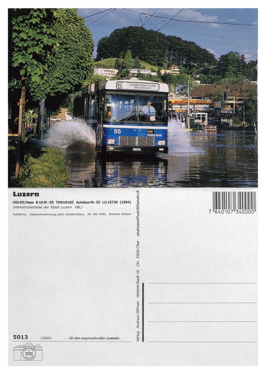 Luzern Haldenstrasse Würzenbach VBL Bus Volvo Hess B10M-55 | Kaufen auf Ricardo