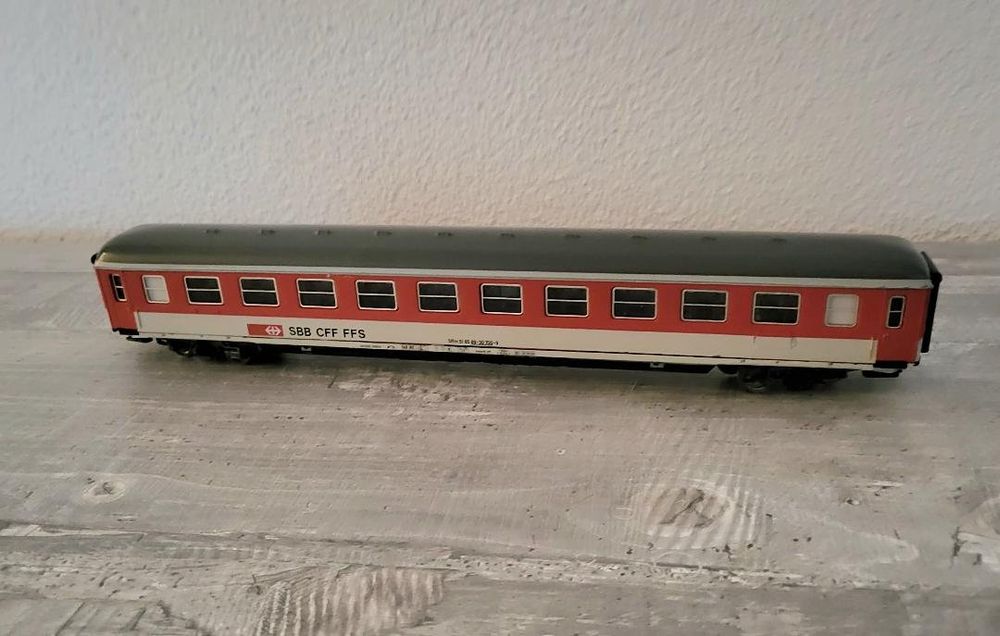 Märklin 4180 SBB-CFF Gesellschaft Wagen SRm, rot/weiss top (Gebraucht ...