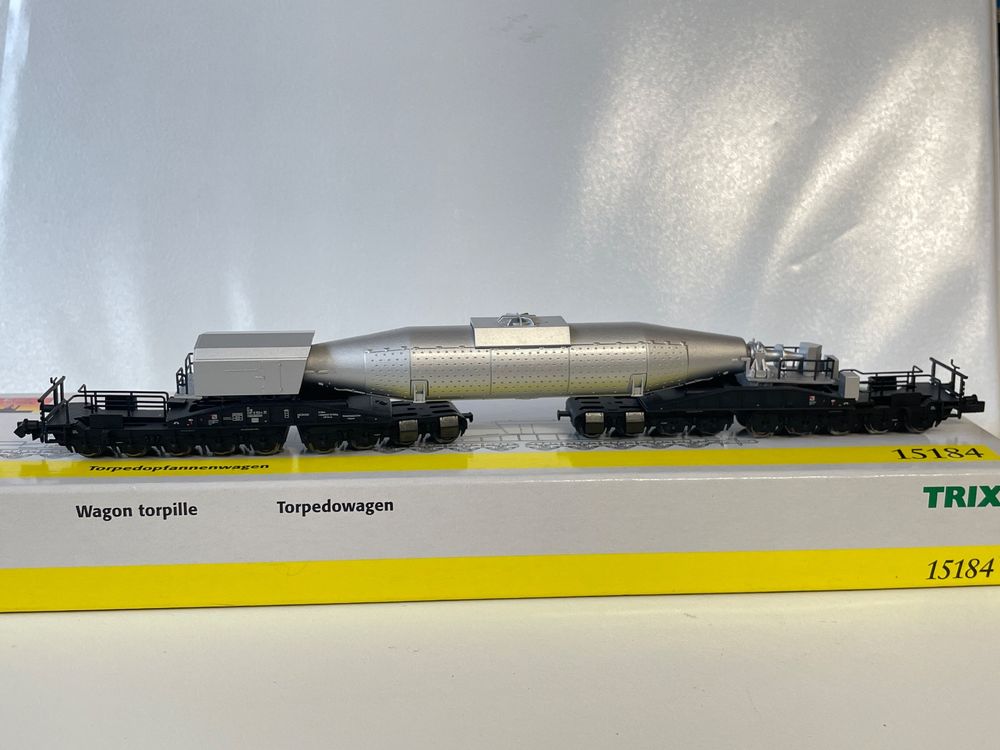 Trix 15184 DB Torpedopfannenwagen aus Metalldruckguss (Neu (gemäss ...