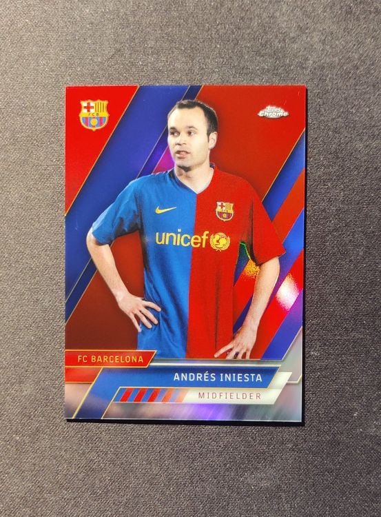 Topps FC Barcelona Chrome Legende Andres Iniesta /99 | Kaufen auf Ricardo