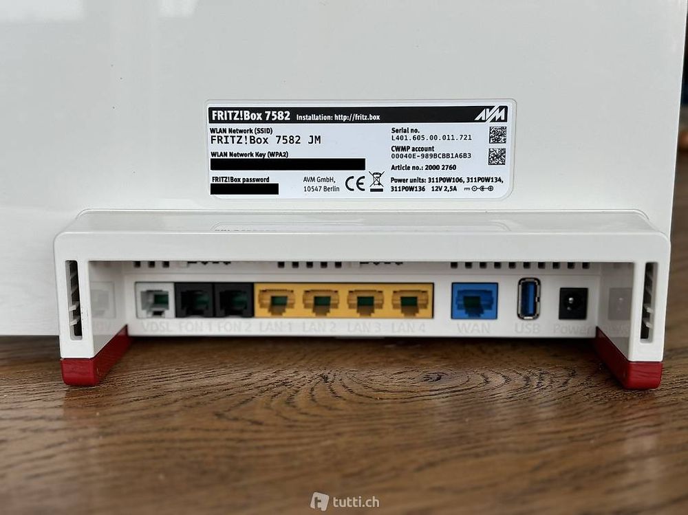 Fritz!Box 7582 G.Fast WLAN-Modem (Gebraucht) in Jona für CHF 29 – mit ...