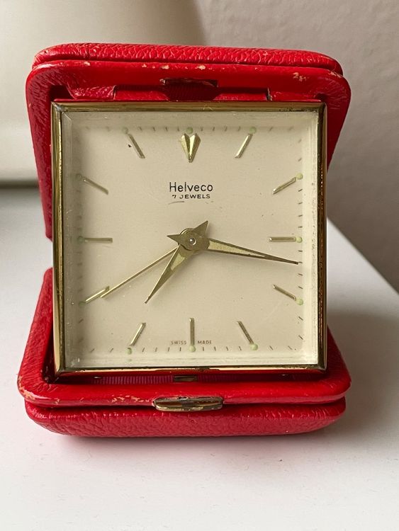 Antiker Reisewecker, Helveco 7 Jewels, schweizer Uhr | Kaufen auf Ricardo