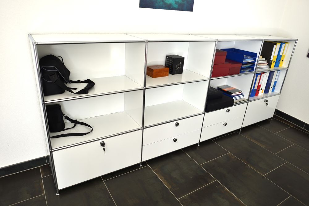 Wandregal / Büroregal Quadro von Interio aus Metall (Gebraucht) in ...