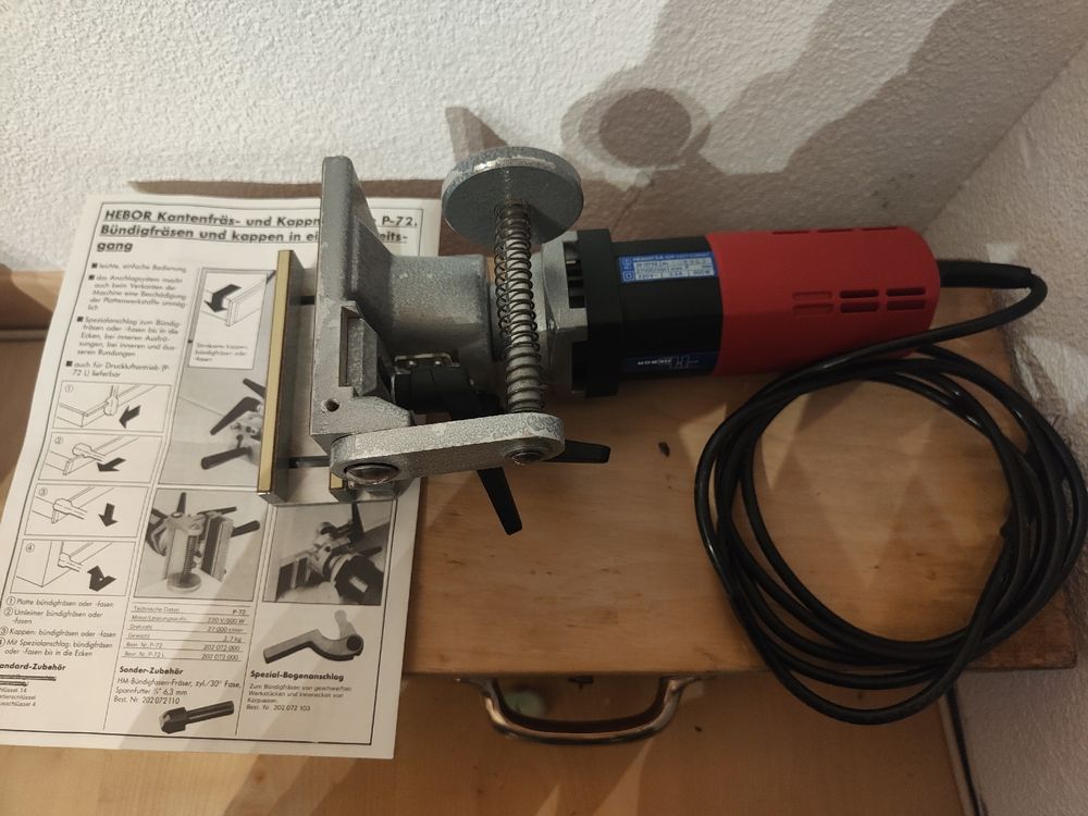 Hebor Kantenfräs- und Kappmaschine P-72 (Gebraucht) in Ermensee für CHF ...