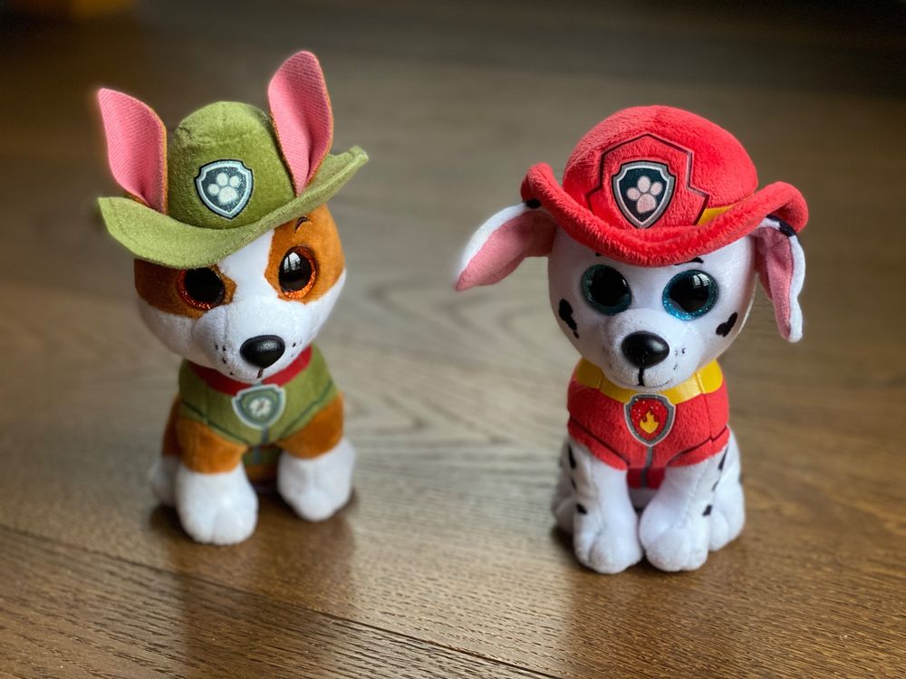 Paw Patrol Stofftiere Ty Marshall/ Tracker (Gebraucht) in Uster für CHF ...