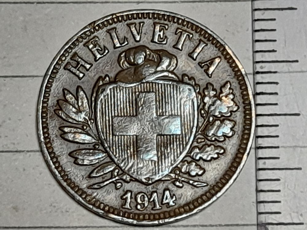 Schweiz 2 Rappen 1914 b "Confoederatio Helvetica" (Gebraucht) in Basel für CHF 8 – mit Lieferung ...