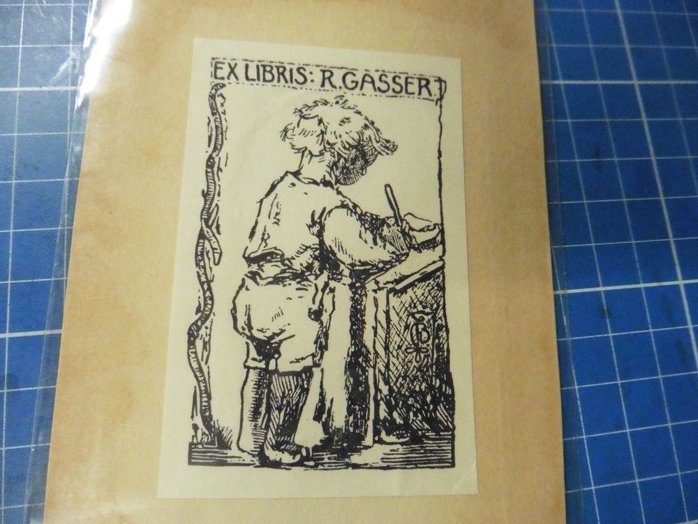 Ex Libris,R.Gasser,Studenten-Verbindung,Burgdorf,Litho (Gebraucht) in ...
