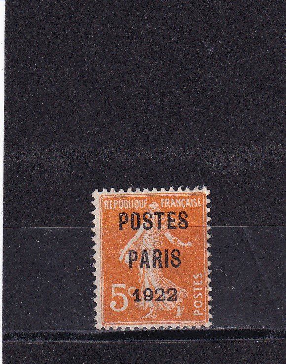 France: Y30 Postes Paris 1922 (Neu (gemäss Beschreibung)) in Birsfelden ...