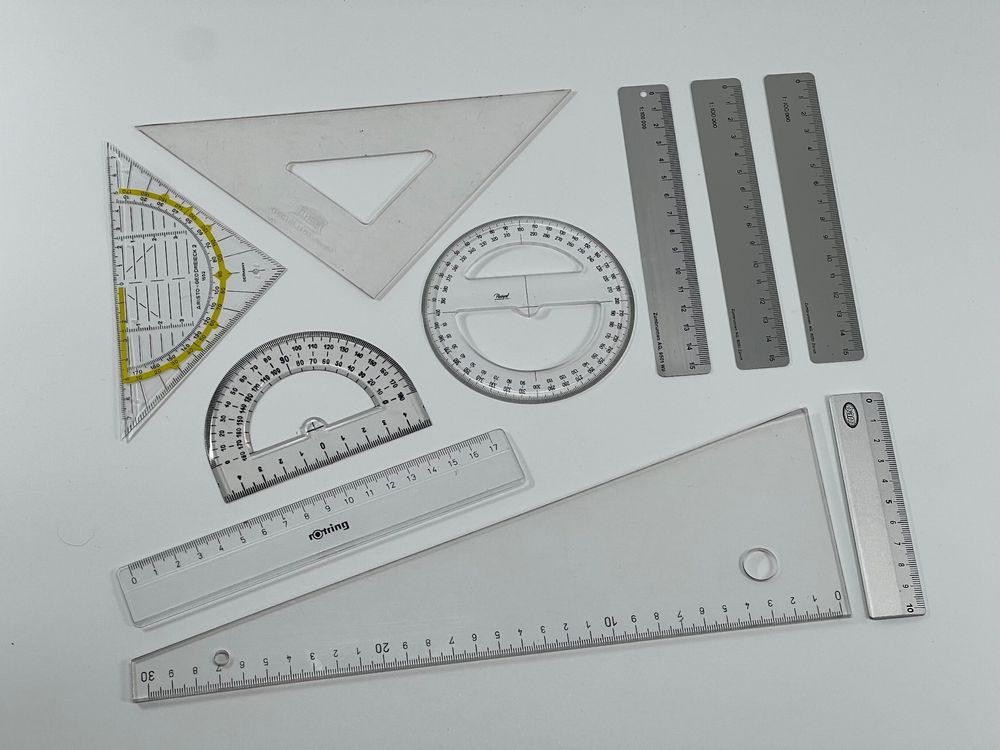 Geometrie-Set, Lineal, Geodreieck, Winkel (Gebraucht) in Sennhof für ...