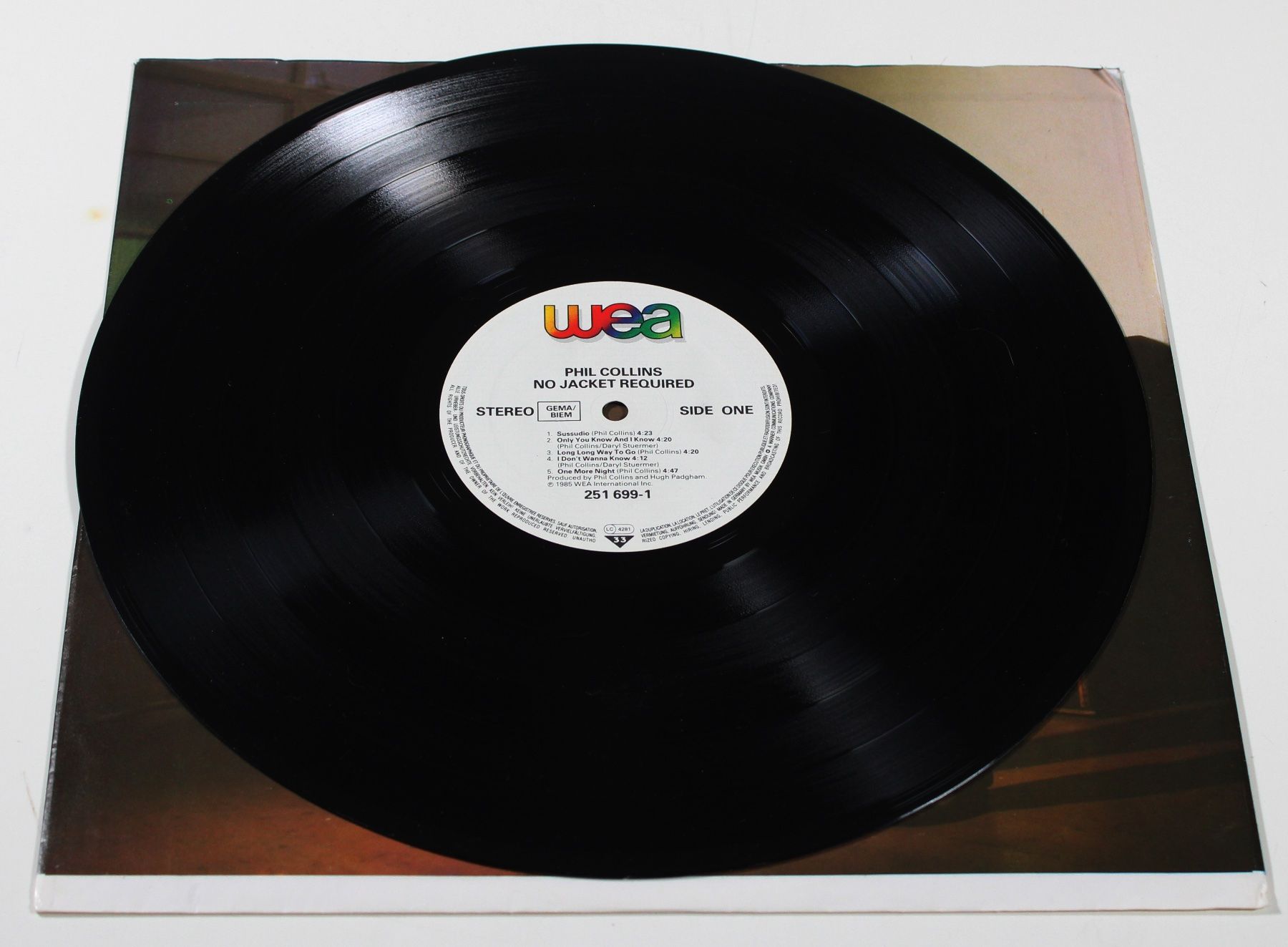 Vinyl LP PHIL COLLINS - NO JACKET REQUIRED 1985 (Gebraucht) in ...