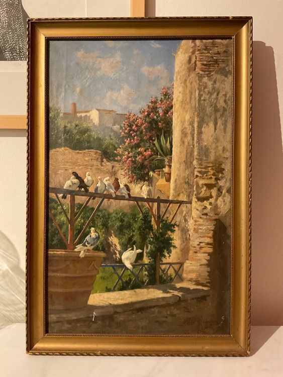 Original Ölbild von Alfredo de Simoni, Roma, 18/19. Jhd. (Gebraucht) in ...