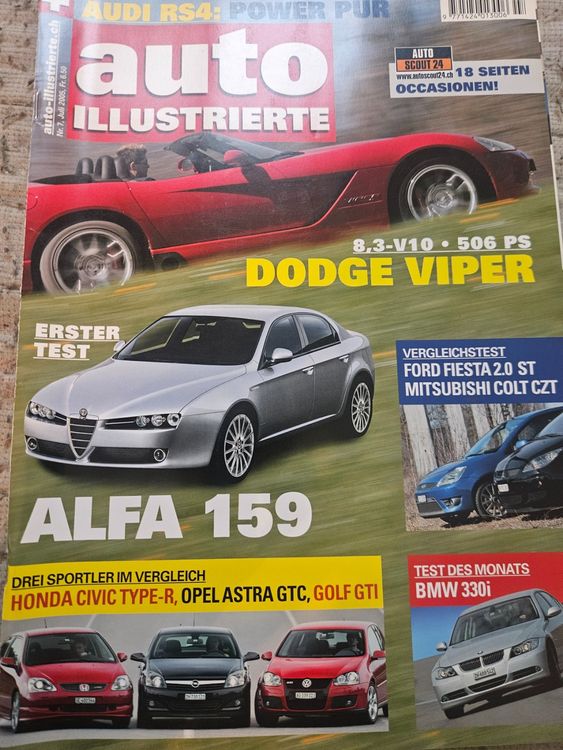 AI /05 Dodge Viper Alfa 159 Pathfinder Fiesta ST Audi RS4 xx | Kaufen ...