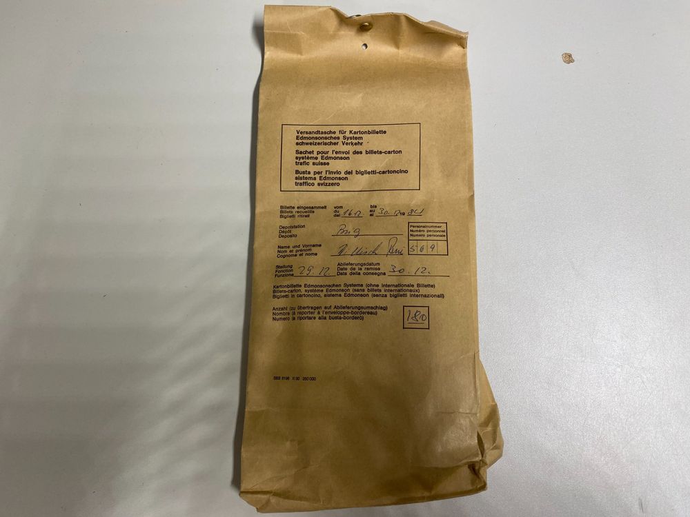 LOT Bahnbillette alt Tickets SBB // D887 | Kaufen auf Ricardo