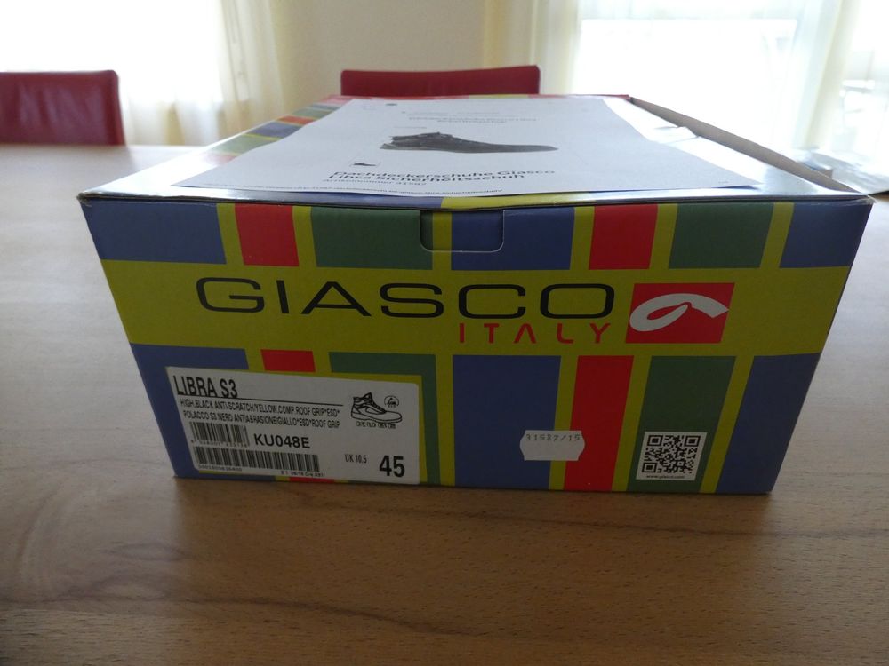 Sicherheitsschuh GIASCO - LIBRA S3/ Gr.45 | Kaufen auf Ricardo