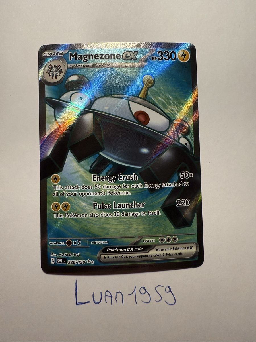 Pokémon Magnezone EX Full Art 226/198 SV1 🌟 (Neu (gemäss Beschreibung ...