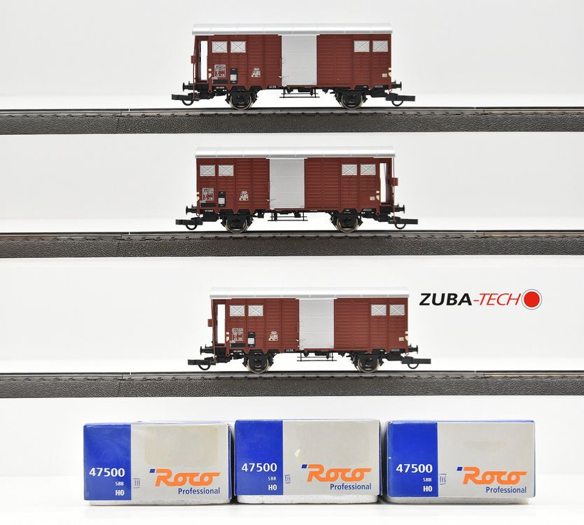 Roco 3x 47500 Gedeckte Güterwagen K3 SBB H0 GS mit OVP (Gebraucht) in St. Gallen für CHF 47 ...