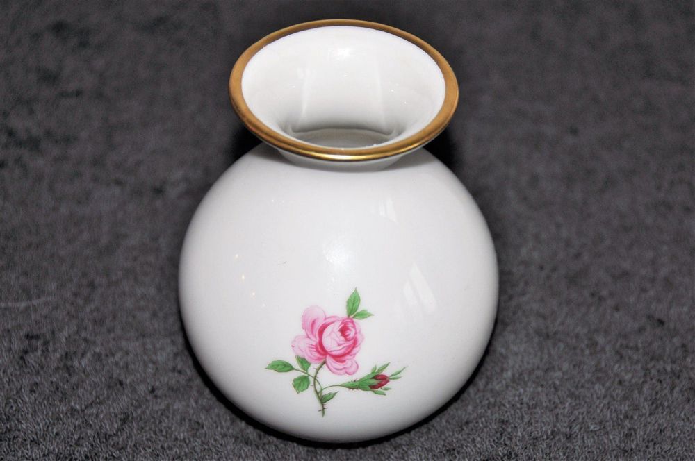 Fürstenberg Alte Bauch Vase Gold / Rosen (Gebraucht) in Boncourt für ...