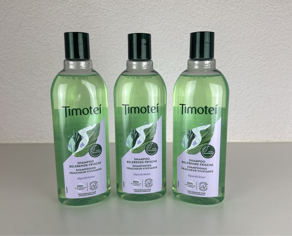3 x Timotei Shampoo Alpenkräuter (Neu und originalverpackt) in für CHF ...