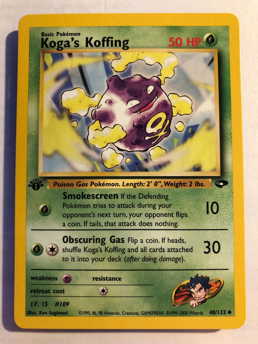 Koga's Koffing (unc.) 1st Gym Challenge - NM - ab 1.- (Usato) a ...