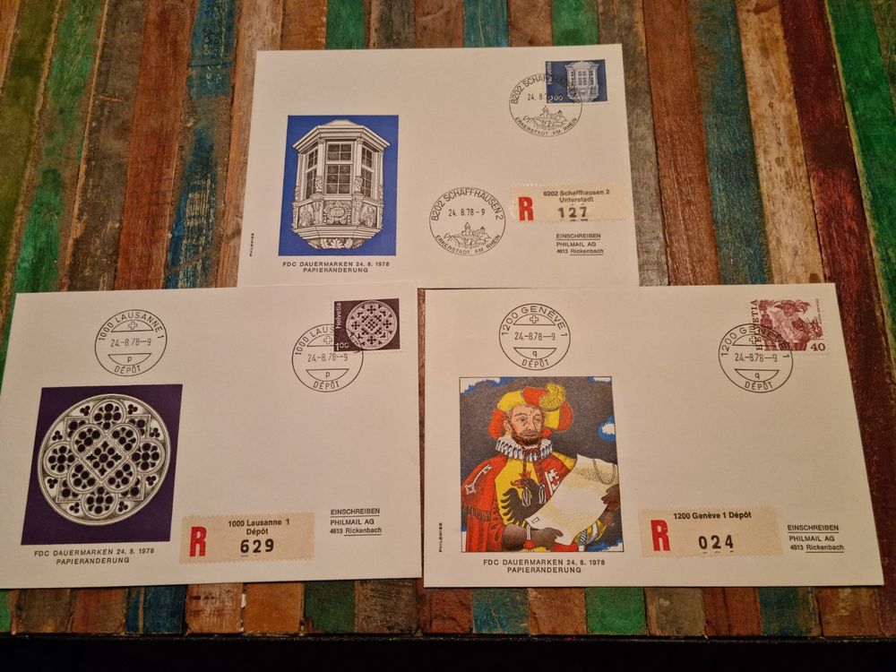 1978 3 FDC Papieränderung | Kaufen auf Ricardo