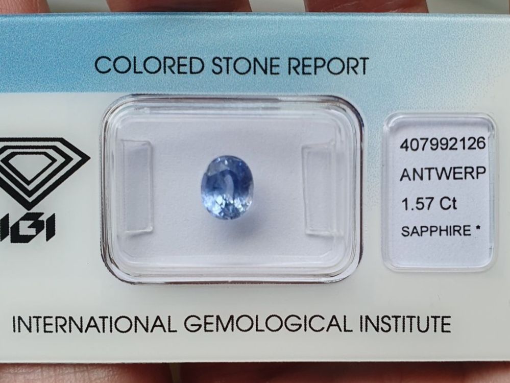 Saphir Gemston 1,57 ct verpackt (Gebraucht) in Watt für CHF 158 – mit Lieferung auf Ricardo kaufen