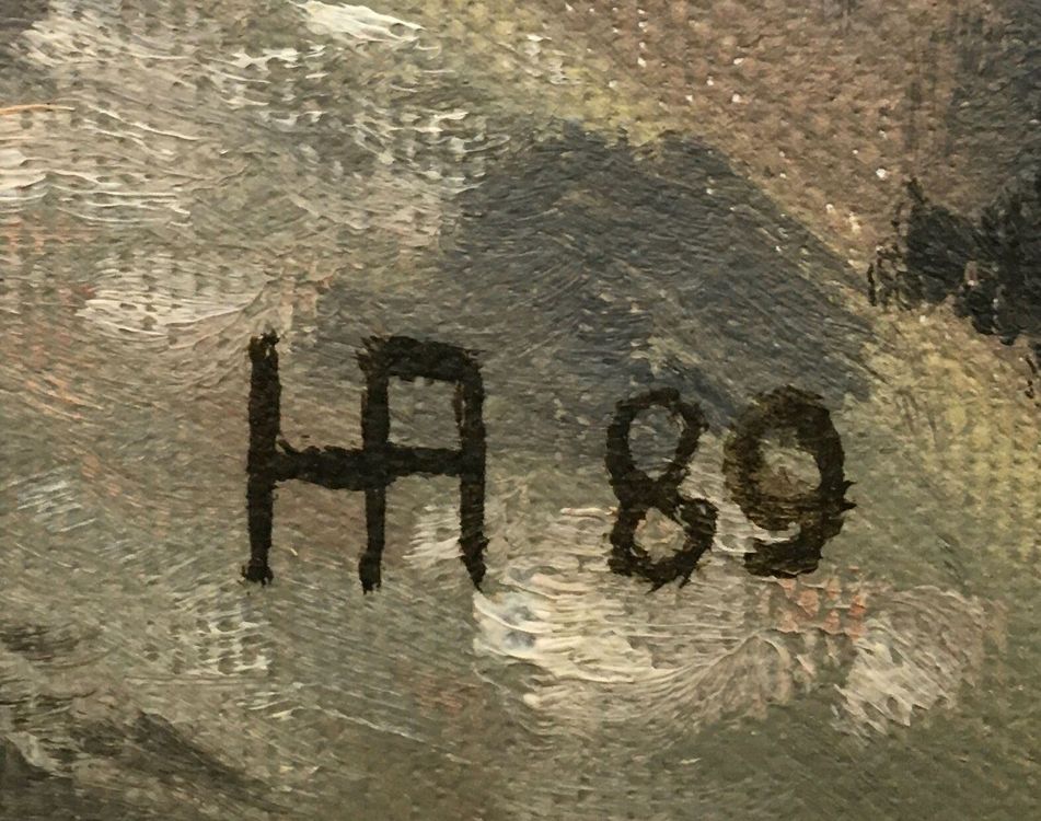 Fischer-Gemälde monogrammiert | Kaufen auf Ricardo