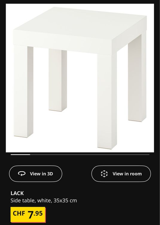 Ikea Lack side table, good condition | Kaufen auf Ricardo