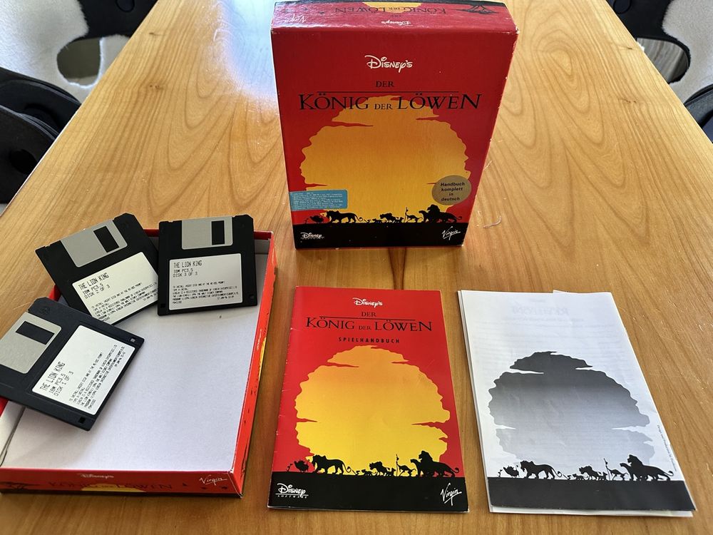 KÖNIG der LÖWEN Amiga 500 Spiel BIG Box c64 OVP plus DISKETT (Gebraucht ...