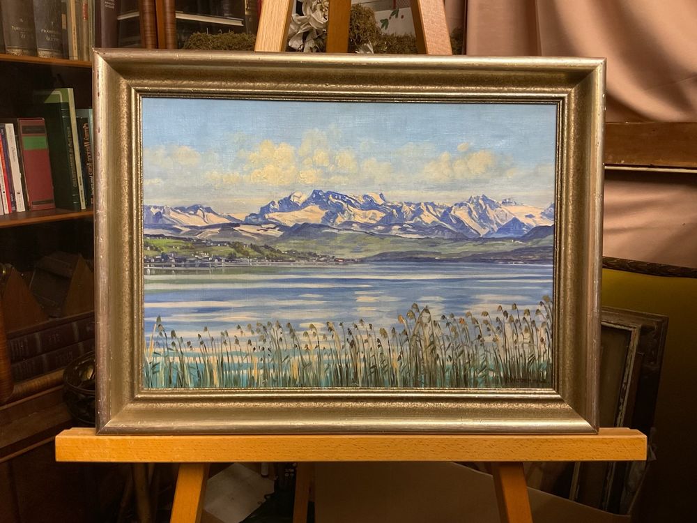 Originales Ölbild, signiert P. Weber, 1942 Bild Gemälde (Gebraucht) in ...