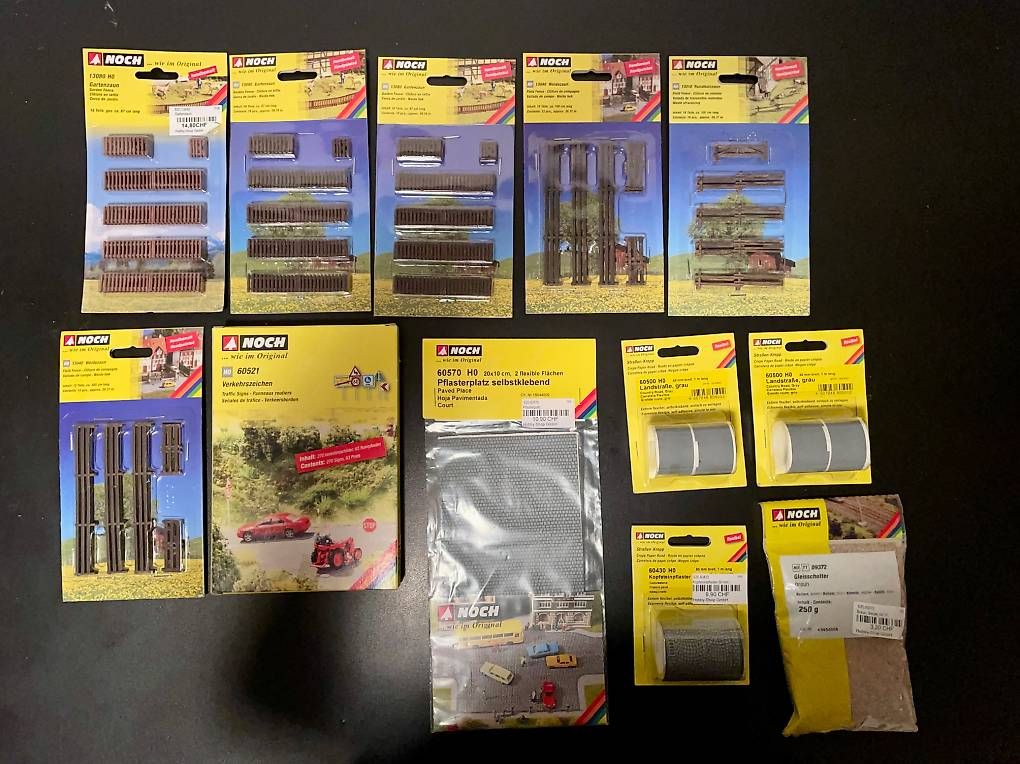 NOCH Strassen und Weide Set (Modelleisenbahn) (Neu und originalverpackt ...
