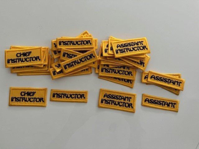 STICKER mit Funktionsbezeichnung aus Stoff (Neu (gemäss Beschreibung ...
