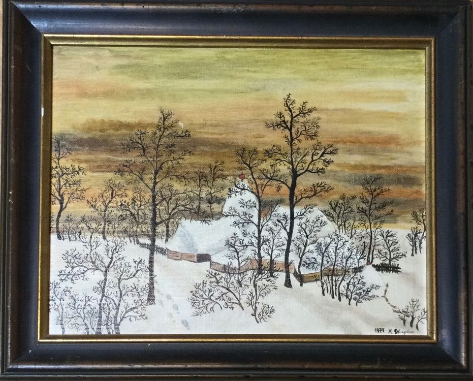 Winterlandschaft Gemälde Unleserlich Signiert (Gebraucht) in Root für CHF 5 – mit Lieferung auf ...