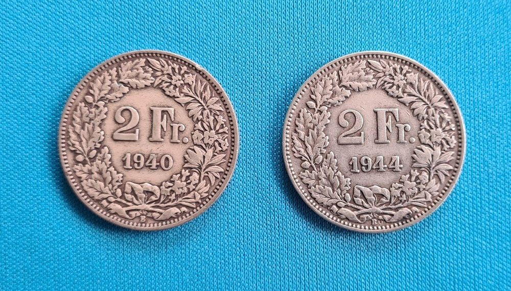 Münzen Zwei Franken Silber (Gebraucht) in Saland für CHF 12 – mit Lieferung auf Ricardo kaufen