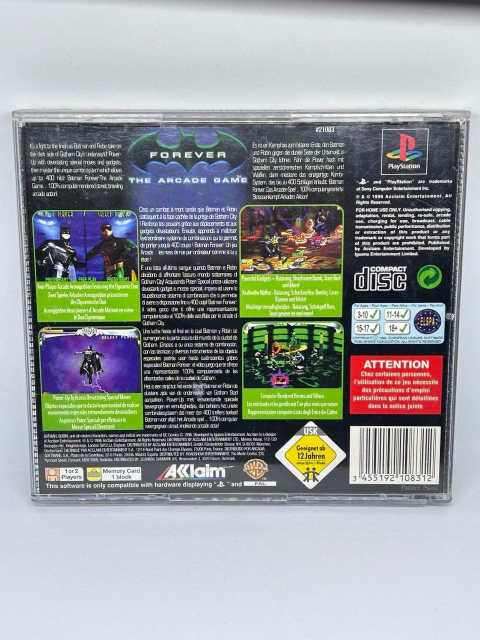 Batman Forever: The Arcade Game per PlayStation 1 (Gebraucht) in ...