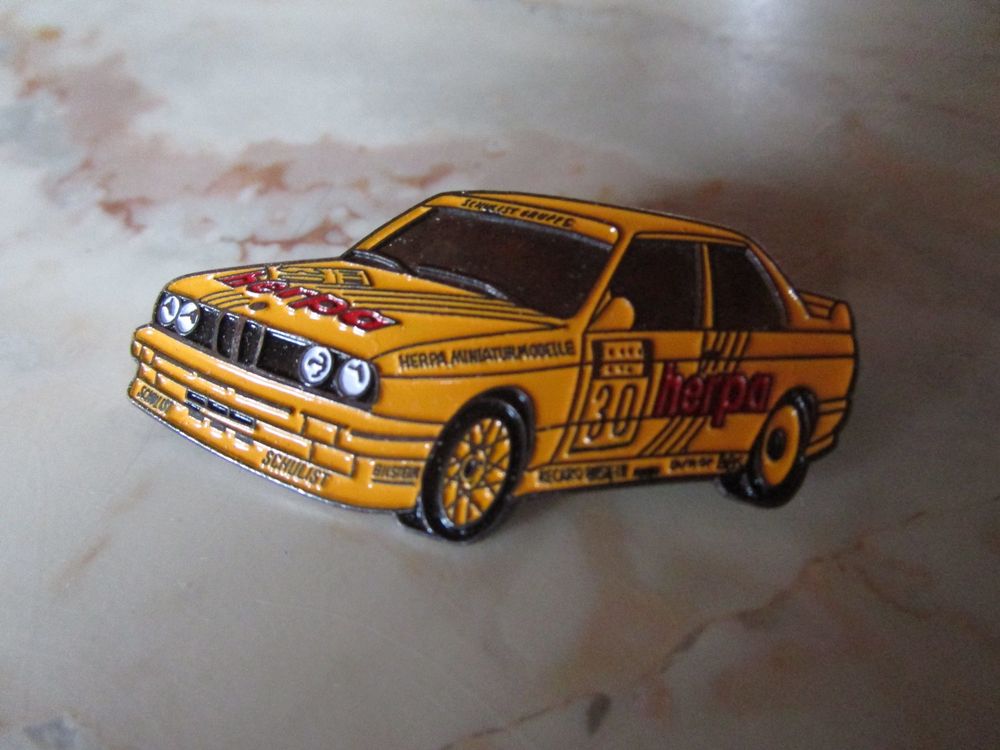 BMW M3 E-30 TEAM HERPA ANSTECKER PIN ANTIK SEHR SCHÖN | Kaufen auf Ricardo