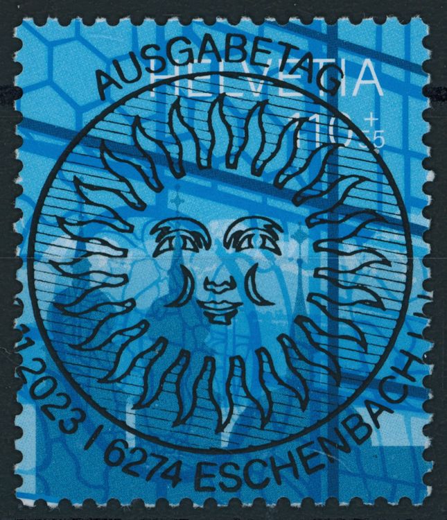 2023 Tag Briefmarke - Eschenbach - Blockausschnitt - ET Voll (Gebraucht) in Schindellegi für CHF ...